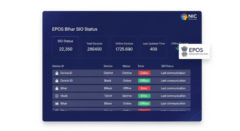 EPOS Bihar SIO Status Check OnlinecRC Details & Login Guide